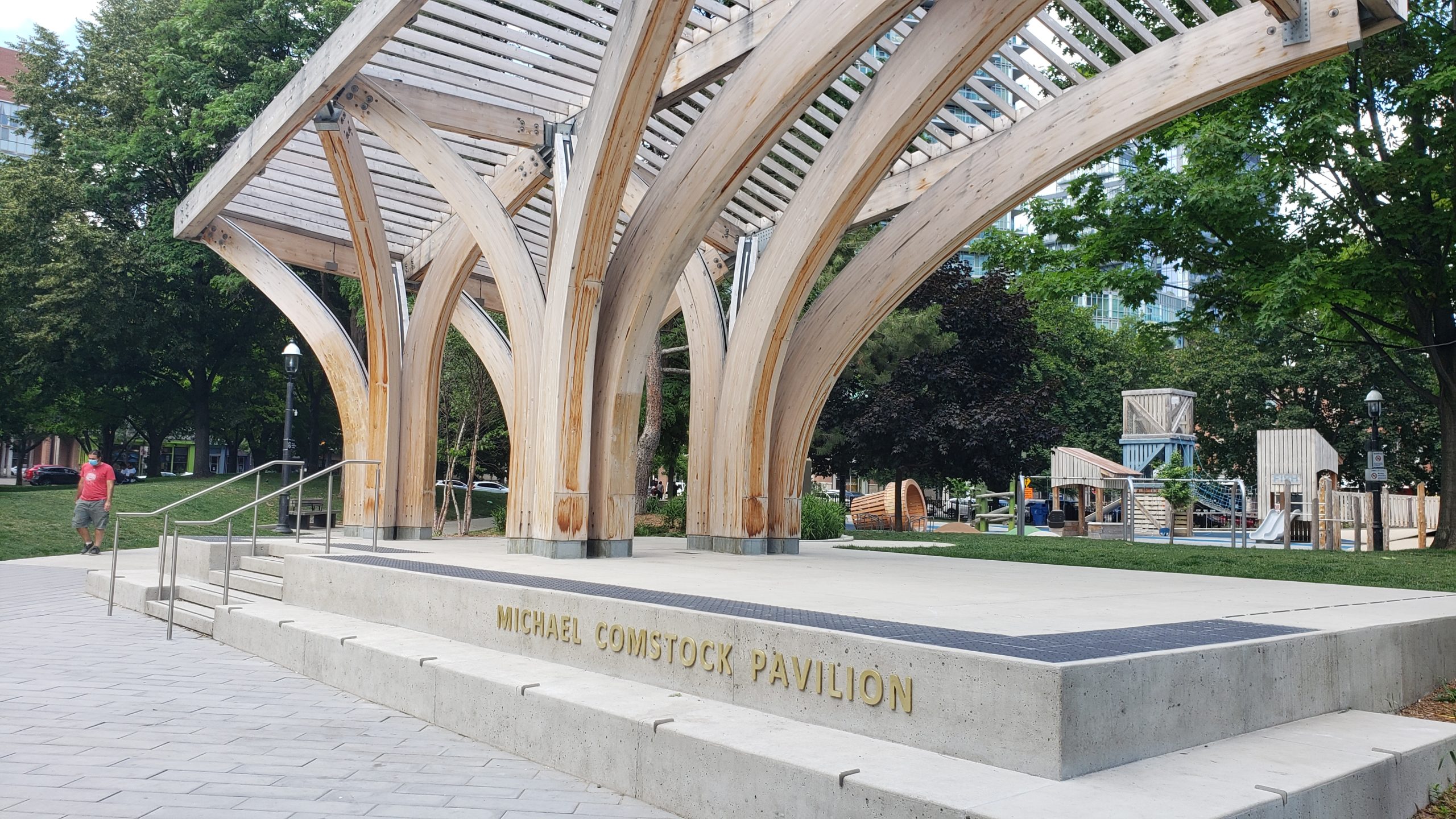 It’s official! The pavilion is named after Michael Comstock – Friends ...